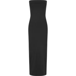 Shirtkleid Urban Classics "Urban Classics Ladies Bandeau Midi Dress", Damen, Gr. 3XL, US-Gr&ouml;&szlig;en, schwarz, 94% Polyamid, 6% Elasthan, unifarben, slim fit, Rundhals, Kleider Shirtkleid