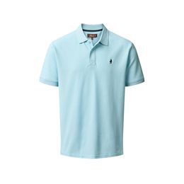 Kurzarmhemd MCS "MCS Polo shirt Hurst", Herren, Gr. M, Normalgr&ouml;&szlig;en, summer song, Obermaterial: 100% Baumwolle, Hemden