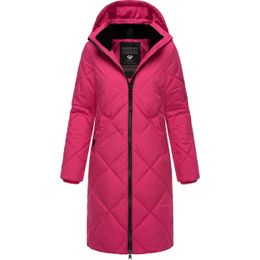 Steppmantel Ragwear "Rebela", Damen, Gr. XS (34), pink (fuchsia), Obermaterial: 100% Polyester. Innenfutter: 100% Polyester. Wattierung: 100% Polyester, A-Linie knieumspielend, hoch geschlossener Ausschnitt, &Auml;rmel ohne &Auml;rmelschlitz Rippstrickb&uuml;ndchen, M&auml;ntel Steppmantel, stylischer Winterparka mit abnehmbarer Kapuze