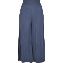 Bequeme Jeans Urban Classics "Urban Classics Damen Ladies Modal Culotte", Damen, Gr. XS, US-Gr&ouml;&szlig;en, vintageblau, 77% Modal, 23% Polyester, unifarben, Jeans