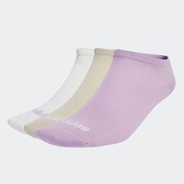 Funktionssocken adidas Performance "T LIN LOW 3P", Herren, Gr. L (43/45), wei&szlig; (powder plum, wei&szlig;, halo mint), Obermaterial: 70% Baumwolle, 27% Polyester, 2% Elasthan, 1% sonstige Fasern, Socken
