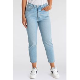 Levi's 7/8-Jeans LEVI'S "501 Crop", Damen, Gr. 28, L&auml;nge 30, blau (wow me over), Denim/Jeans, Obermaterial: 99% Baumwolle, 1% Elasthan, figurbetont 7/8-L&auml;nge, Jeans, 501 Collection, 5-Pocket-Style