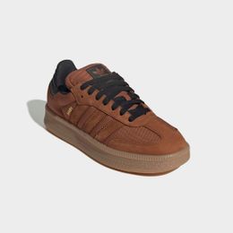 Sneaker adidas originals "SAMBA XLG", Damen, Gr. 46, dusky bronze, dusky bronze, gum4, Leder, Textil, Schuhe Sneaker