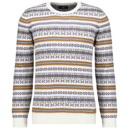 Rundhalspullover Ragman, Herren, Gr. 54, ecru, 95% Baumwolle 5% Cashmere, Pullover Rundhalspullover