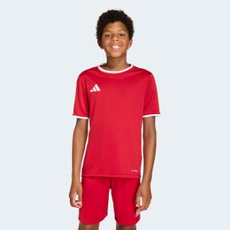Fu&szlig;balltrikot adidas Performance "ENT26 JSY Y", Jungen, Gr. 164, team power rot 2, wei&szlig;, Obermaterial: 100% Polyester, Rundhals, Trikots Fu&szlig;balltrikot