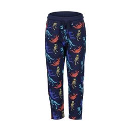 Sweathose Blue Seven "Blue Seven Jogginghose", Jungen, Gr. 116, 5649, ultramarin aop, 80% Baumwolle, 20% Polyester, regular fit, Hosen Sweathose