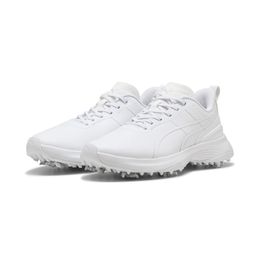 Golfschuh Puma "Ignite Blaze 3 Golfschuhe Damen", Damen, Gr. 37,5, wei&szlig; silber mist gray, Obermaterial: Synthetik, Textil. Futter: Textil. Innensohle: Textil. Laufsohle: Gummi, Schuhe