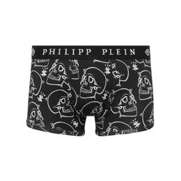 Boxer Philipp Plein "Skull", Herren, Gr. M, 02, schwarz, Obermaterial: 48% Baumwolle, 48% Modal, 4% Elasthan. Futter: 100% Polyester, Unterhosen