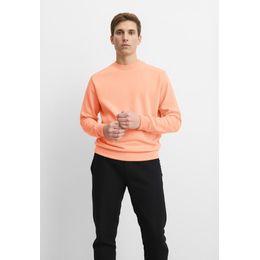 Sweatshirt INDICODE "INFence", Herren, Gr. M, orange (papaya), Sweatware, Obermaterial: 60% Baumwolle, 40% Polyester, unifarben, regular fit normal, Rundhals, Rippb&uuml;ndchen, Sweatshirts Sweatshirt