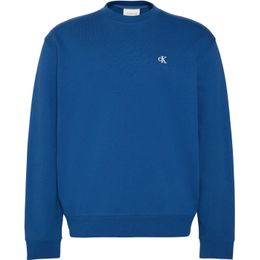 Sweatshirt Calvin Klein Jeans, Herren, Gr. L, classic blau, Sweatshirts Sweatshirt, Regular fit mit Rundhalsausschnitt