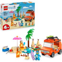 Konstruktionsspielsteine Lego "Blueys Strandausflug (11202), Lego Bluey", bunt, Spielbausteine, Kinder, Kunststoff, Konstruktionsspielsteine, Made in Europe, Topseller
