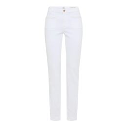 5-Pocket-Jeans Brax "Style MARY", Damen, Gr. 36K18, Kurzgr&ouml;&szlig;en, wei&szlig;, Denim/Jeans, 94% Baumwolle, 4% Polyester, 2% Elasthan, Jeans 5-Pocket-Jeans