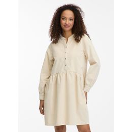 Midikleid Ragwear "MULL CORDY", Damen, Gr. XXL, N-Gr, ecru, Jersey, Obermaterial: 98% Baumwolle, 2% Elasthan, unifarben, regular fit ca. Mitte Knie, Rundhals, Kleider Midikleid, Sommerkleid