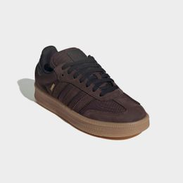 Sneaker adidas originals "SAMBA XLG", Herren, Gr. 41, aurora coffee, aurora coffee, gum4, Leder, Textil, Schuhe Sneaker