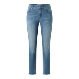 Bequeme Jeans AENGELS "AENGELS Skinny Ankle Zip", Damen, Gr. 34, Normalgr&ouml;&szlig;en, dirty blau used destroyed, 89% Baumwolle, 8% Polyester, 3% Elasthan, unifarben, Jeans