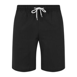 Shorts Urban Classics "Urban Classics Herren Basic Seersucker Shorts", Herren, Gr. L, US-Gr&ouml;&szlig;en, schwarz, 100% Baumwolle, unifarben, normal, Hosen Shorts
