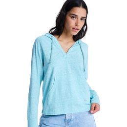 Hoodie Roxy "Destination Surf", Damen, Gr. M, pool blau, Obermaterial: 55% Walkfrottier, 45% Microfaser;, Sweatshirts Hoodie