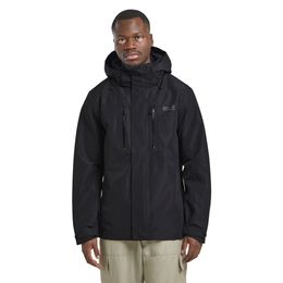 Funktionsjacke Jack Wolfskin "JASPER 2L JKT M", Herren, Gr. L (52), schwarz, Obermaterial: 100% Polyester. Futter: 100% Polyester, Jacken Funktionsjacke
