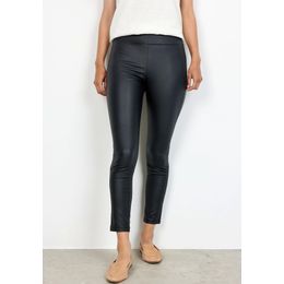 Lederimitathose soyaconcept "SC-PAM 2-B", Damen, Gr. 38, N-Gr, schwarz, Web, Obermaterial: 72% Viskose, 24% Polyamid, 4% Elasthan, leicht gl&auml;nzend, kn&ouml;chelfrei, Hosen, Sommerhose