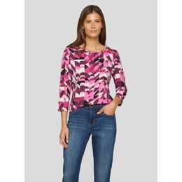 Print-Shirt Rabe "T-Shirt", Damen, Gr. 40, pink, 92%Baumwolle, 8%Elastan, tailliert, Shirts