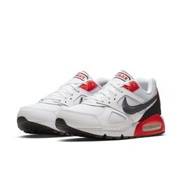 Sneaker Nike Sportswear "AIR MAX IVO", Herren, Gr. 42, wei&szlig;, dunkelgrau, habanero rot, schwarz, Leder, Textil, Schuhe Sneaker