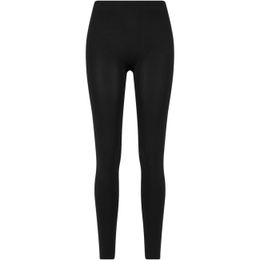 Leggings Urban Classics "Urban Classics Damen Ladies PA Leggings", Damen, Gr. S, US-Gr&ouml;&szlig;en, schwarz, 92% Polyamid, 8% Elasthan, unifarben, slim fit, Hosen Leggings