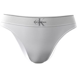 Bikinislip "HIGH WAIST BIKINI", Damen, Gr. XS (34), wei&szlig;, Jersey, Obermaterial: 92% Polyester, 8% Elasthan, Calvin Klein Underwear, unifarben, k&ouml;rpernah, Unterhosen, K&ouml;rpernahe Passform mit elastischem Bund