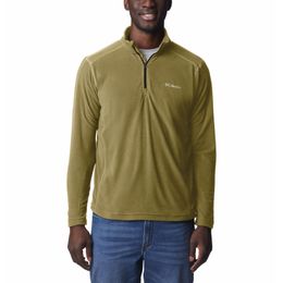 Fleecepullover Columbia "KLAMATH RANGE II HALF ZIP", Herren, Gr. L (50), mossy gr&uuml;n, Fleece, Obermaterial: 100% Polyester, abgesteppt, Sweatshirts Fleecepullover, f&uuml;r Outdoor-Abenteuer und Wandern, mit Stehkragen und Rei&szlig;verschluss