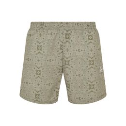 Badeshorts Karl Kani "Karl Kani Herren KM241-056-2 Signautre Paisley Swim Shorts", Herren, Gr. L, US-Gr&ouml;&szlig;en, olive, 100% Polyester, Badehosen Badeshorts