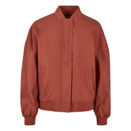 Bomberjacke Urban Classics "Urban Classics Damen", Damen, Gr. 4XL, terracotta, 100% Polyester, unifarben, normal, Rundhals, Jacken Bomberjacke