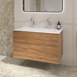 Villeroy & Boch Villeroy & Boch Somera Schrank mit Doppelwaschtisch, 2 Ausz&uuml;ge, 5A72A1RW+B80600RH,
