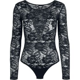 Urban Classics Ladies Lace Longsleeve Body Body schwarz in L TB4511 black
