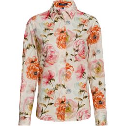 Highmoor Bluse mit Rosendruck Creme/Pink (Gr&ouml;&szlig;e: 34)
