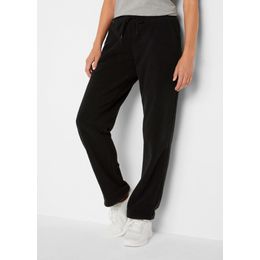 Schlupfhose bonprix "Schlupfhose mit Bequembund", Damen, Gr. 56/58 (XXXL), N-Gr, schwarz, Obermaterial: 100% Polyester, regular fit, Hosen Schlupfhose, aus Polyester, mit Taschen, Regular Fit, mit Bequembund