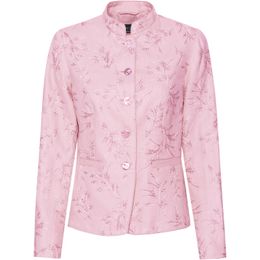 WHITE LABEL Leinen-Stehkragenjacke Rose (Gr&ouml;&szlig;e: 42)