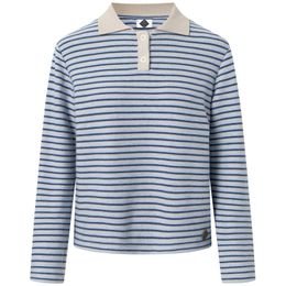 STAPF Langarm-Poloshirt Neidi Azzuro/Ecru (Gr&ouml;&szlig;e: XXL)