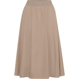 WHITE LABEL Rock mit Gummibund Beige (Gr&ouml;&szlig;e: 48)