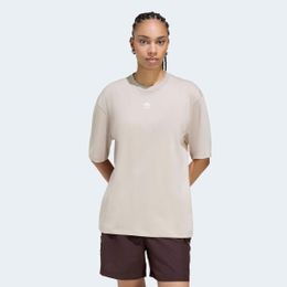 T-Shirt adidas originals "ESS BOYFR TEE", Damen, Gr. XS, stokha, Obermaterial: 100% Baumwolle, normal, Rundhals, Shirts T-Shirt, sportlicher Stil, Kurzarm, aus Baumwolljersey