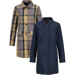 Barbour Mantel Babbity Showerproof Navy/Dress Tartan (Gr&ouml;&szlig;e: 8)