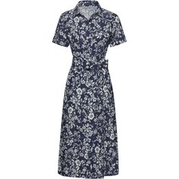 Highmoor Hemdblusenkleid mit Blumen Marine (Gr&ouml;&szlig;e: 38)