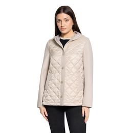 Wolljacke Betty Barclay "Damen mit Kapuze", Damen, Gr. 40, nature melange, Obermaterial: 100% Polyester; Besatz: 100% Polyamid; F&uuml;llung: 100% Polyester, gerade, Jacken