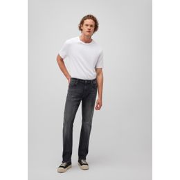 Straight-Jeans Mavi "MARTIN", Herren, Gr. 27, L&auml;nge 34, schwarz (schwarz smoke comfort), 86% Baumwolle, 12% Polyester, 2% Elasthan, gerade lang, Jeans Straight-Jeans, Straight Jeans