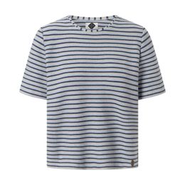 STAPF Gestricktes T-Shirt Elisa Azzuro/Ecru (Gr&ouml;&szlig;e: XL)