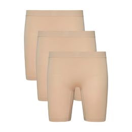 Panty Jockey "Skimmies", Damen, Gr. M, 3 Stk., beige, Single Jersey, Obermaterial: 85% Polyamid, 12% Elasthan, 3% Baumwolle, unifarben, eng, Unterhosen Panty, (3er Pack), Nahtlos