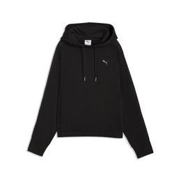 Hoodie Puma "HER Oversized Hoodie Damen", Damen, Gr. M, schwarz, Obermaterial: 68% Baumwolle, 32% Polyester; Kapuzenfutter: 100% Baumwolle; Rippe: 3% Elasthan, 97% Baumwolle, oversize, Sweatshirts Hoodie