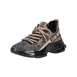 Sneaker Steve Madden "Steve Madden Sneaker Textil", Damen, Gr. 41, schwarz (schwarz, bronze), Textil, Schuhe Sneaker