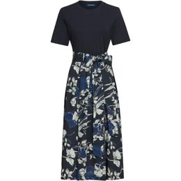 Highmoor Kleid mit floralem Rock Dunkelblau (Gr&ouml;&szlig;e: 48)