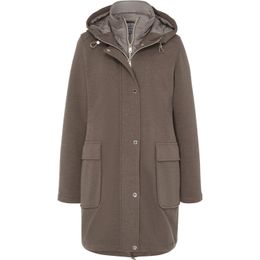 WHITE LABEL Parka mit Steppeinsatz Taupe (Gr&ouml;&szlig;e: 36)