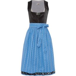 Almsach Midi-Dirndl Grau/Blau (Gr&ouml;&szlig;e: 34)