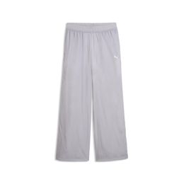Sporthose Puma "Puma Sport Relaxed Gewebte Hose Damen", Herren, Gr. S, Normalgr&ouml;&szlig;en, vibrant silber gray, Obermaterial: 100% Nylon. Futter: 100% Polyester. Seitentasche &ndash; Oben: 100% Polyester, unifarben, relaxed fit, Hosen Sporthose